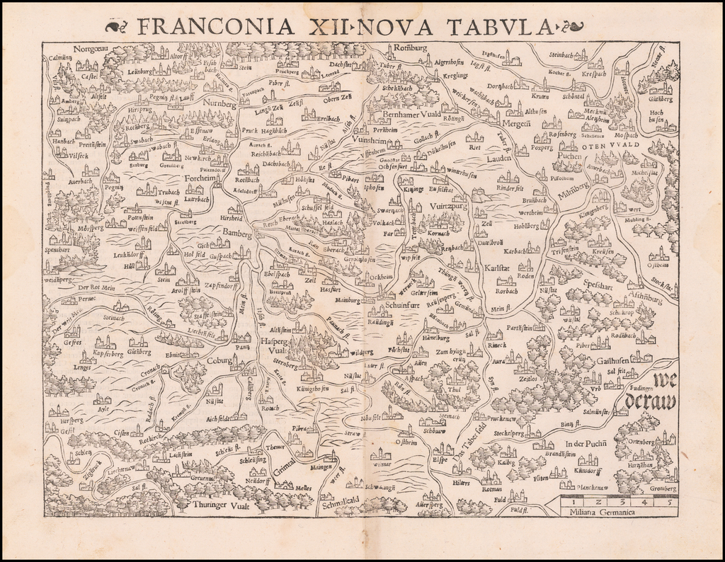 Franconia XII Nova Tabula - Barry Lawrence Ruderman Antique Maps Inc.