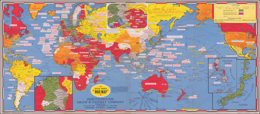[World] Dated Events War Map . . . 25th Edition - Barry Lawrence ...