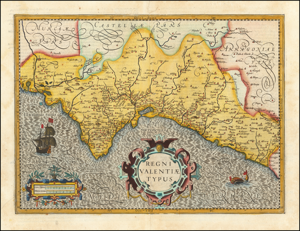 Regni Valentiae Typus - Barry Lawrence Ruderman Antique Maps Inc.