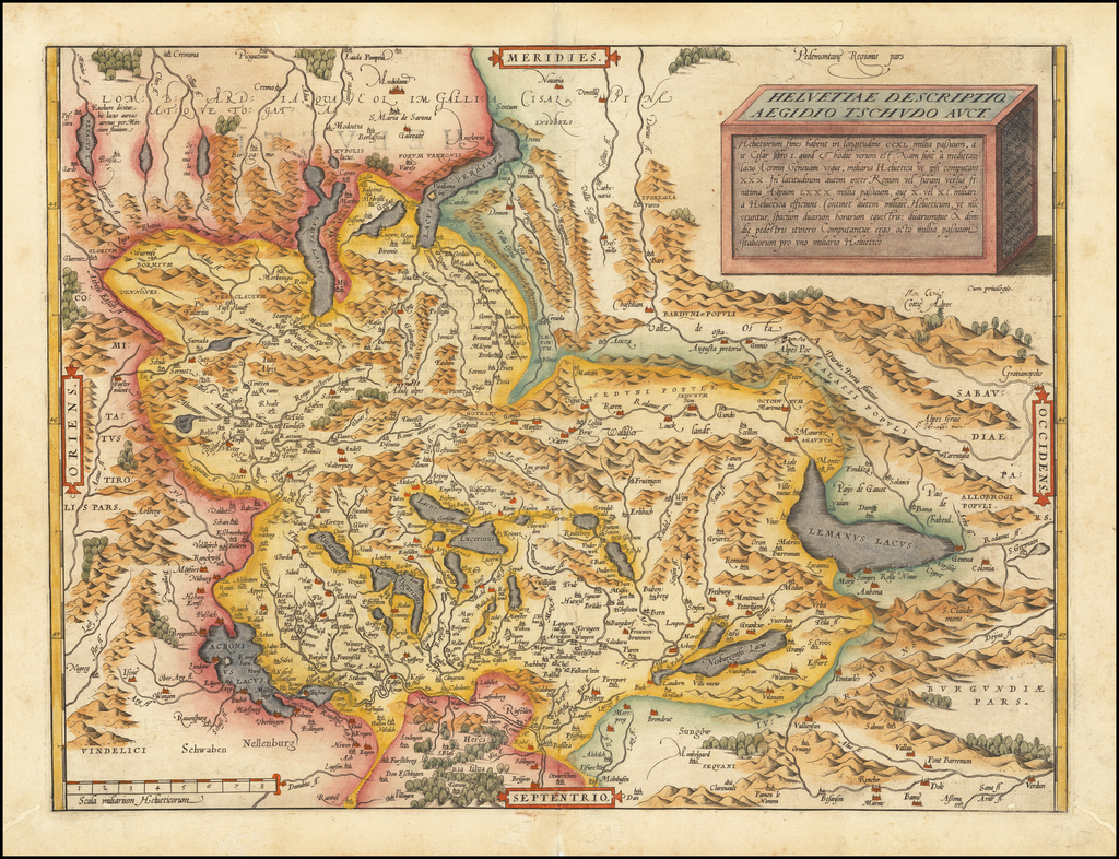 (Switzerland) Helvetiae Descriptio Aegidio Tschudo Auct. . . . - Barry ...
