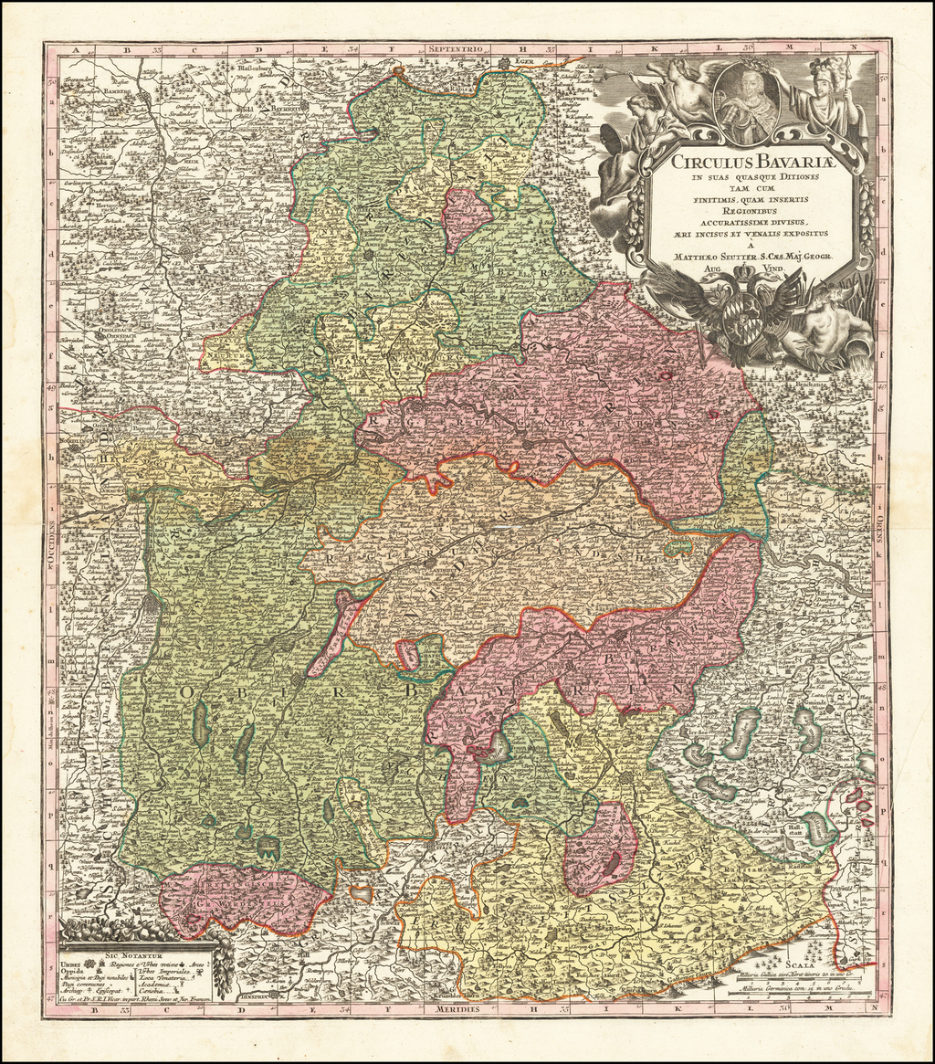 Circulus Bavariae … - Barry Lawrence Ruderman Antique Maps Inc.