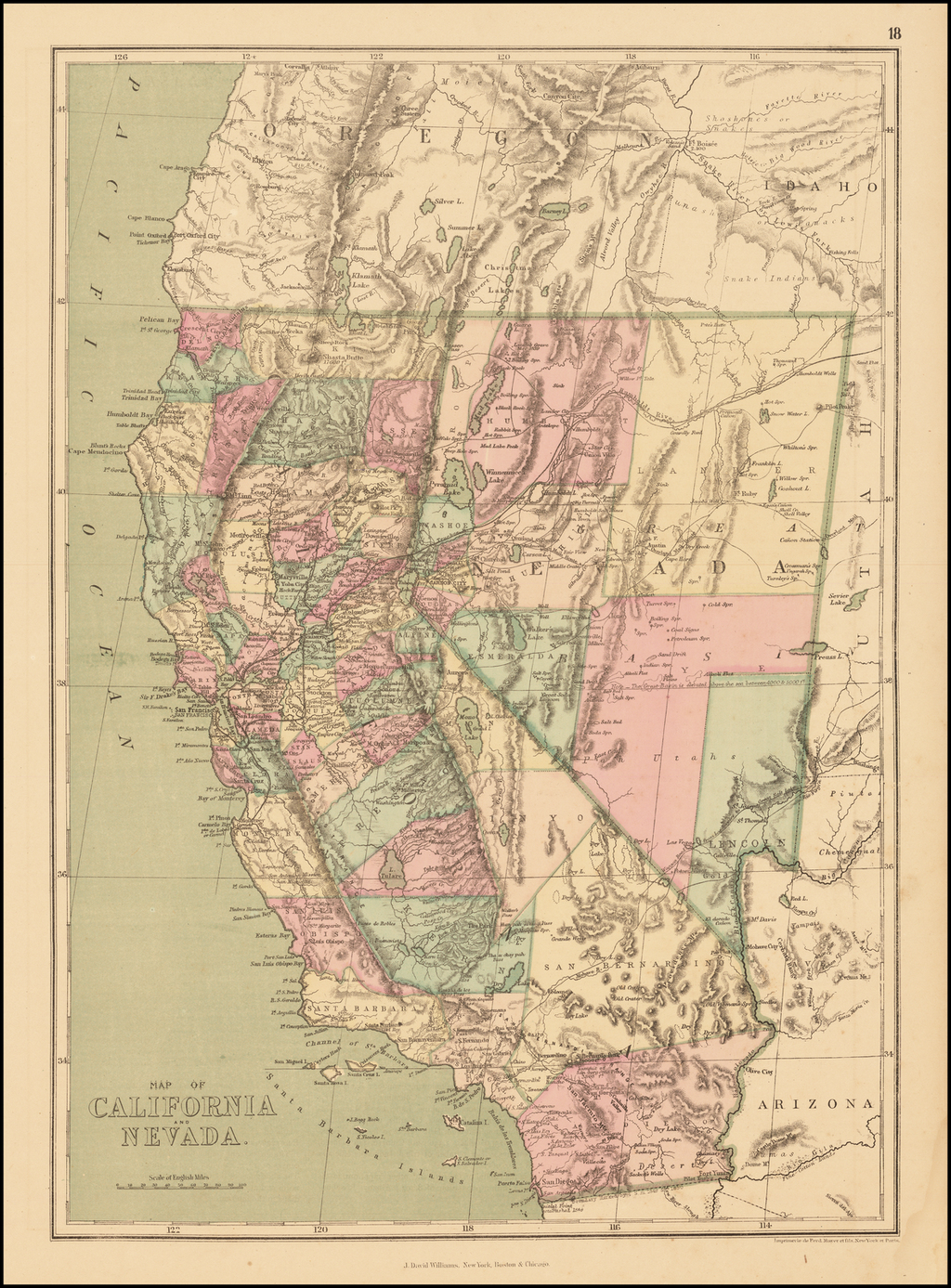 Nevada And California Map