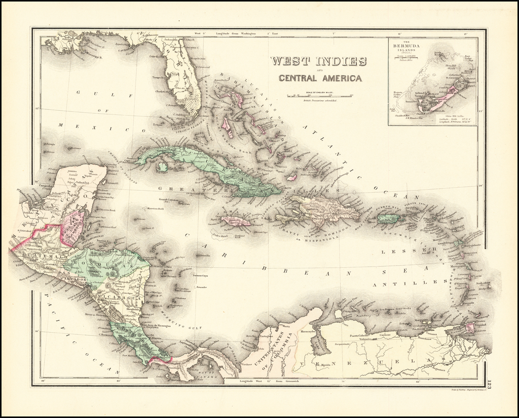 West Indies and Central America [Bermuda inset] - Barry Lawrence ...