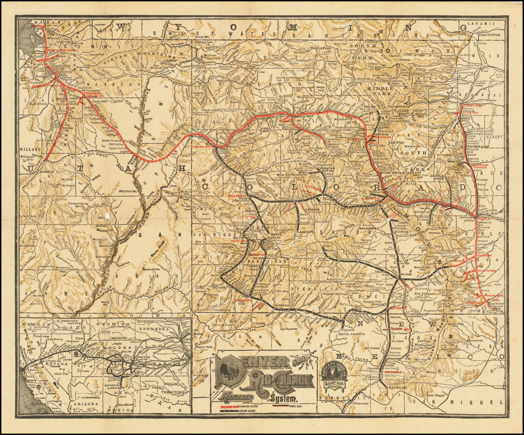 Denver And Rio Grande Railroad System Map