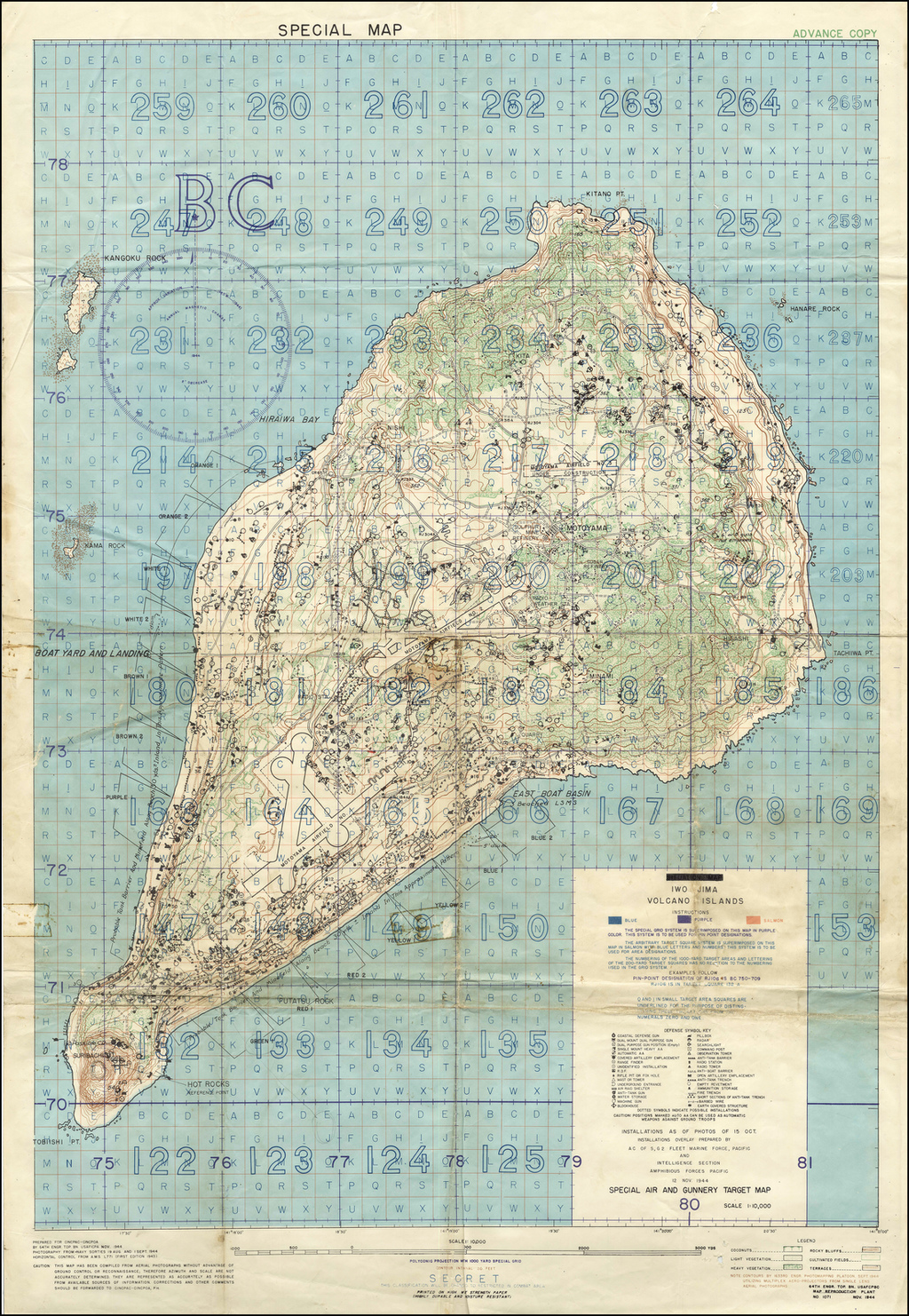 Situation Map Iwo Jima Volcano Islands [With:] Home Addresses of 3921 ...