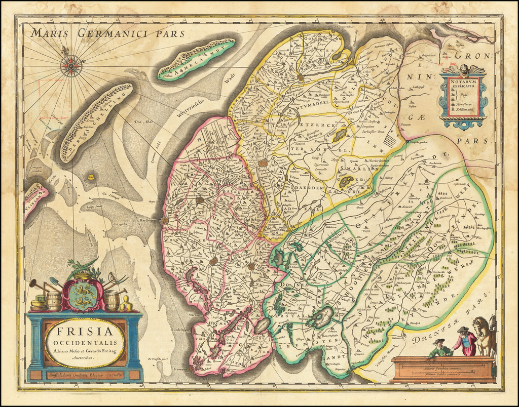 Frisia Occientalis . . . - Barry Lawrence Ruderman Antique Maps Inc.