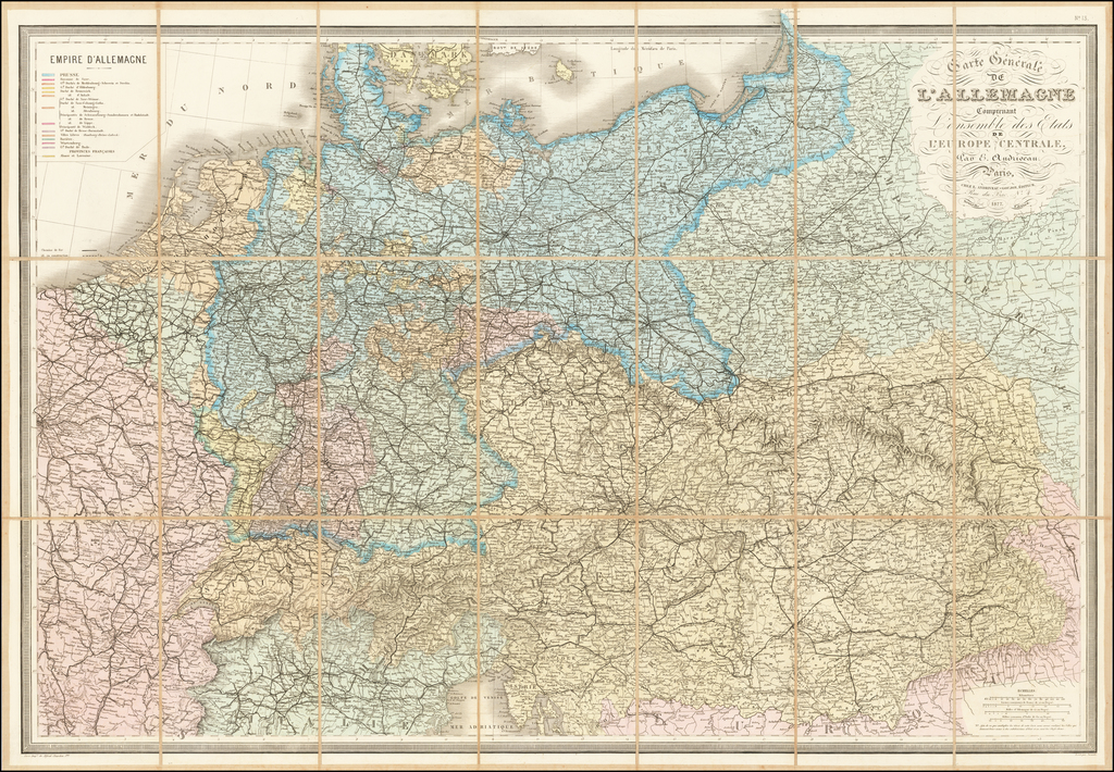 Allemagne ou Europe Centrale . . . 1877 - Barry Lawrence Ruderman ...
