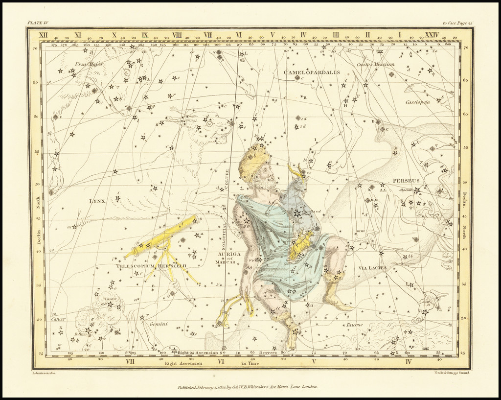 Auriga, The Charioteer [with Herschel's Telescope] - Barry Lawrence ...