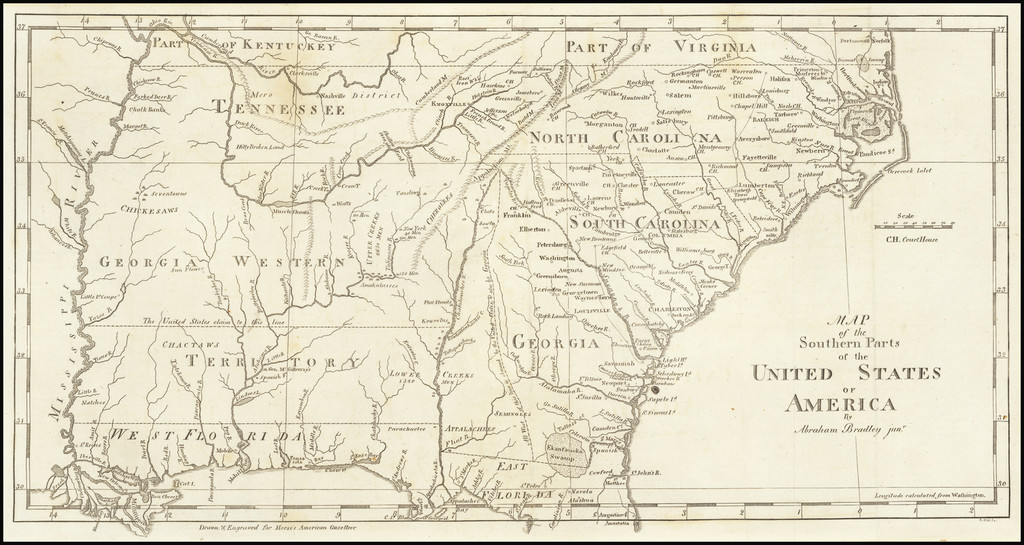 Map Of Southern United States