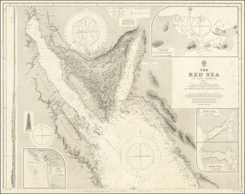 The Red Sea (In Five Sheets) Sheet I. [only] - Barry Lawrence Ruderman ...