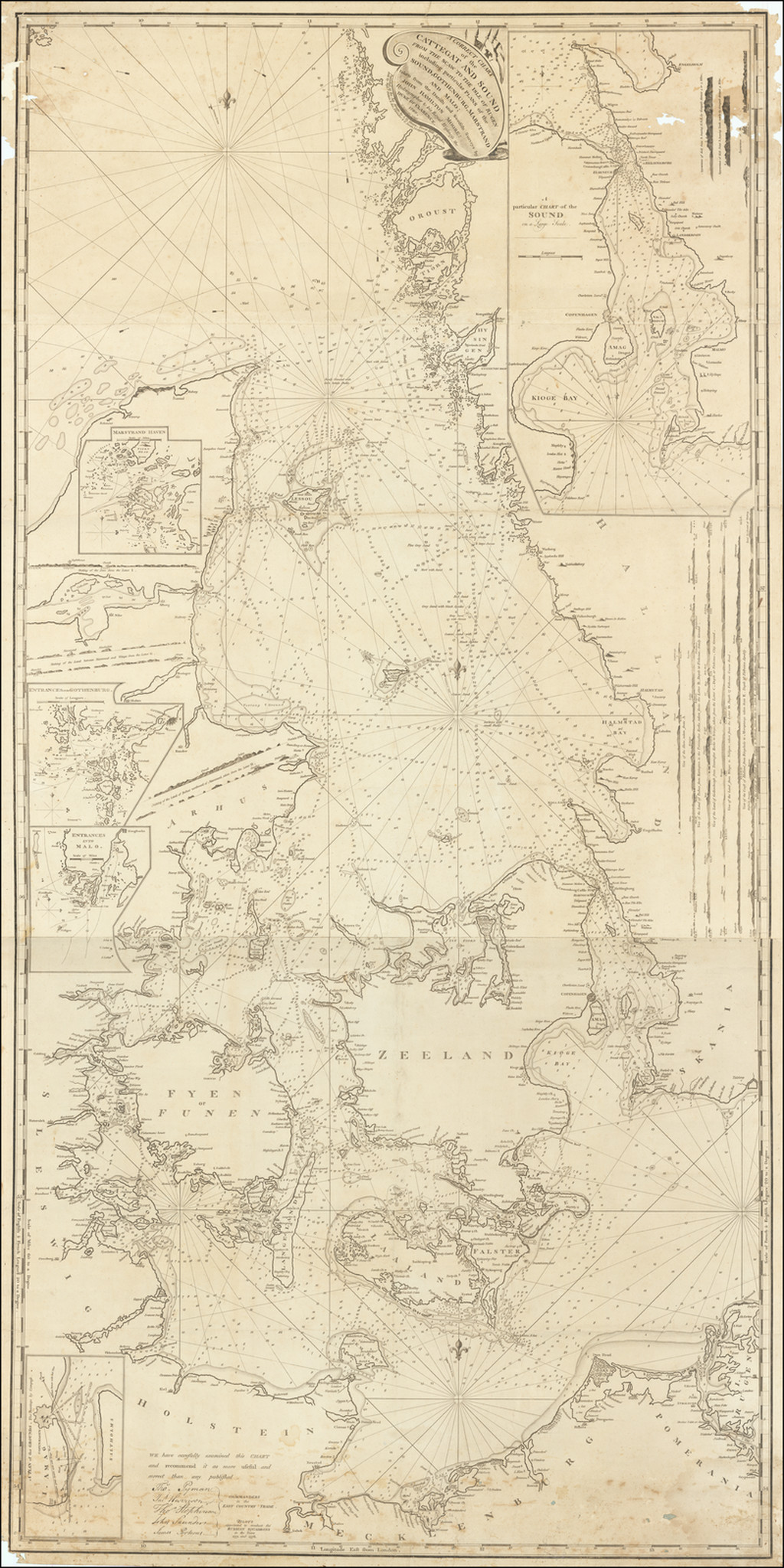 A Correct Chart of the Cattegat and Sound From The Scaw to the Island ...
