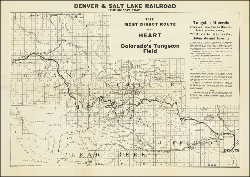 The Denver Road Railroad Map