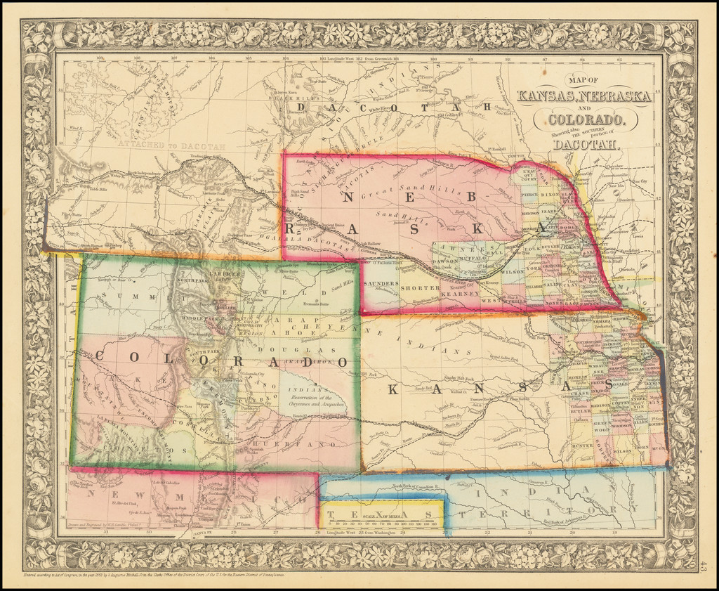 Map Of Nebraska And Colorado