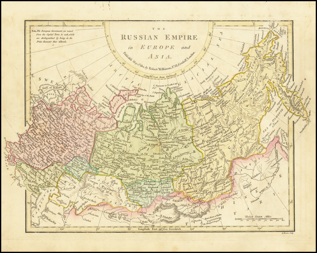 The Russian Empire in Europe and Asia . . . 1801 - Barry Lawrence ...