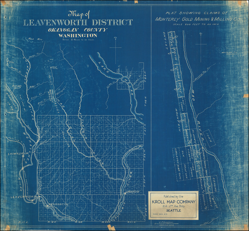 Okanogan County Washington Metzger Maps