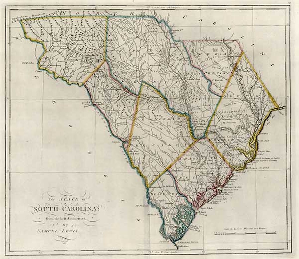 The State of South Carolina from the best Authorities by Samuel Lewis ...