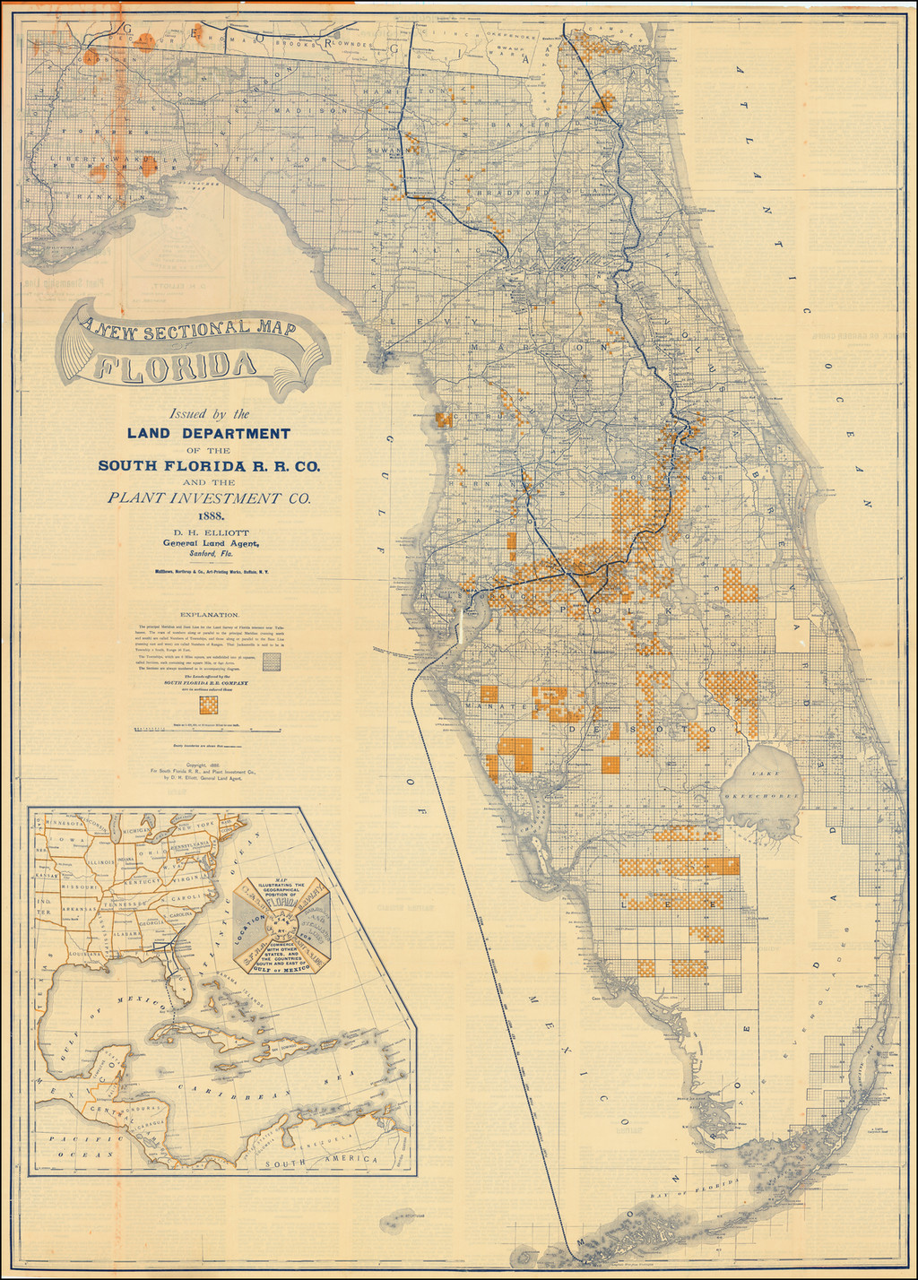 Old Map Of Florida