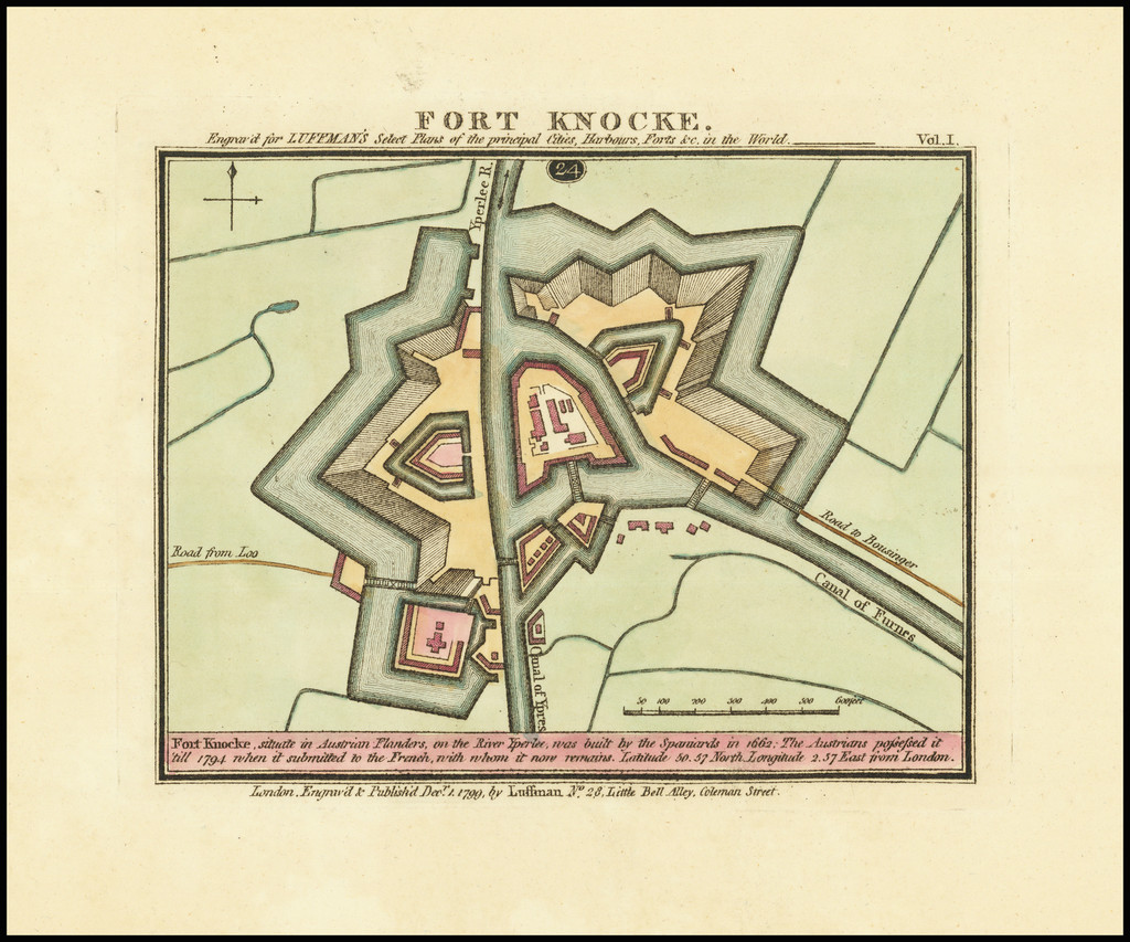 Fort Knocke. - Barry Lawrence Ruderman Antique Maps Inc.
