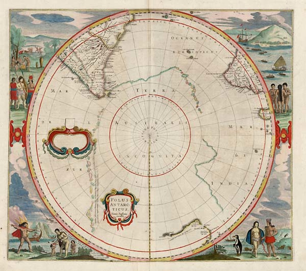 Polus Antarcticus Joannes Janssonius excudit. - Barry Lawrence Ruderman ...