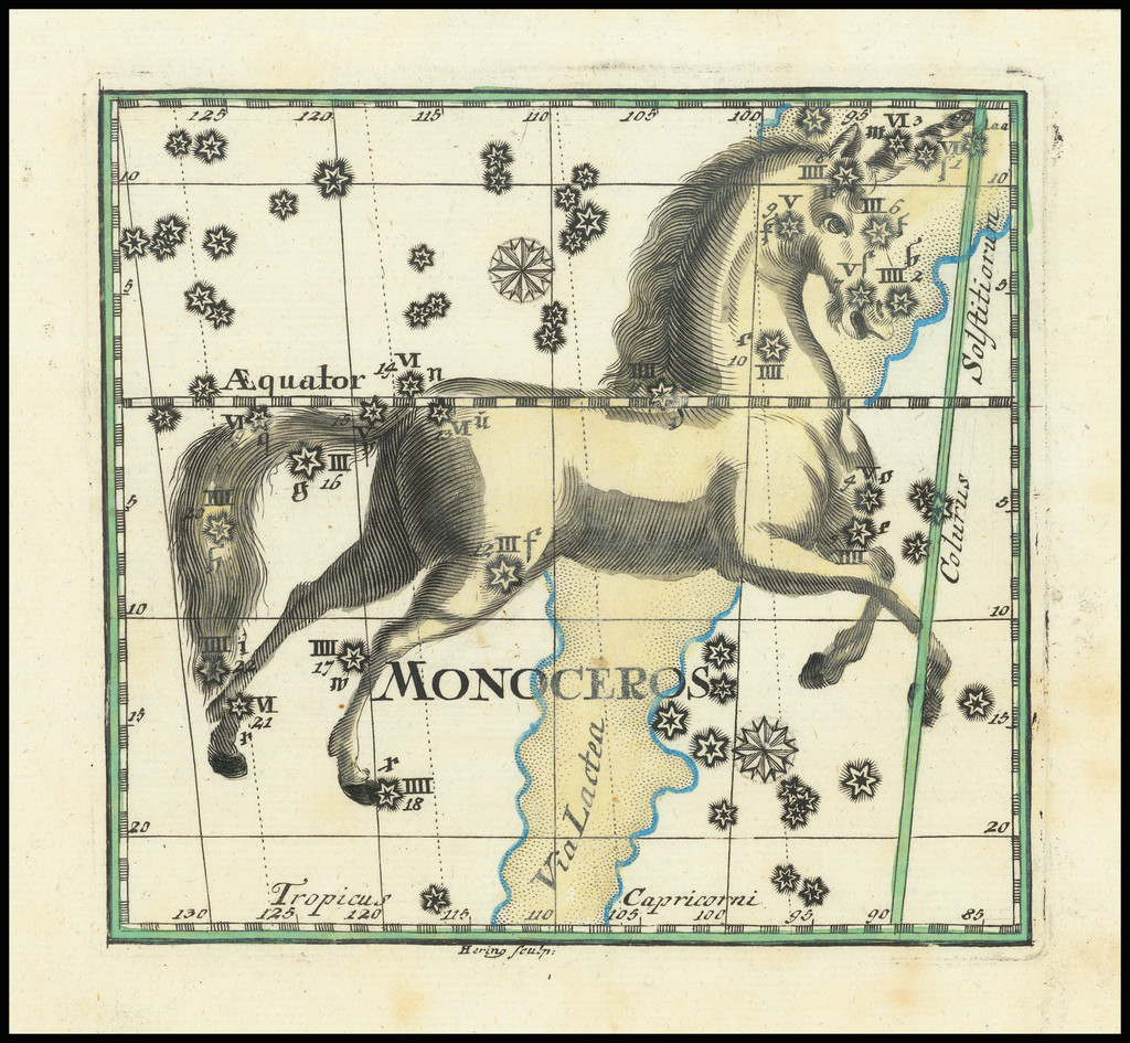 Monoceros - Barry Lawrence Ruderman Antique Maps Inc.