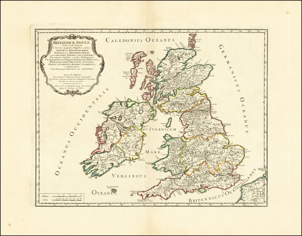 [Ancient Tribes of Great Britain and Roman Roads] Britannicae insulae ...