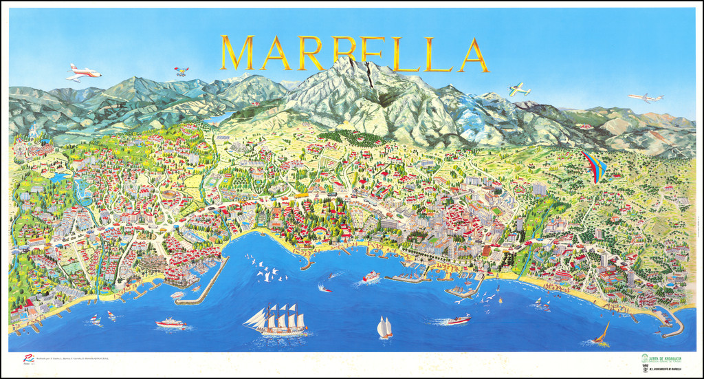 Marbella - Barry Lawrence Ruderman Antique Maps Inc.