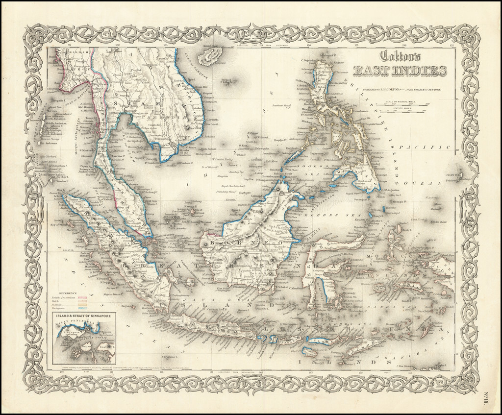 Colton's East Indies - Barry Lawrence Ruderman Antique Maps Inc.
