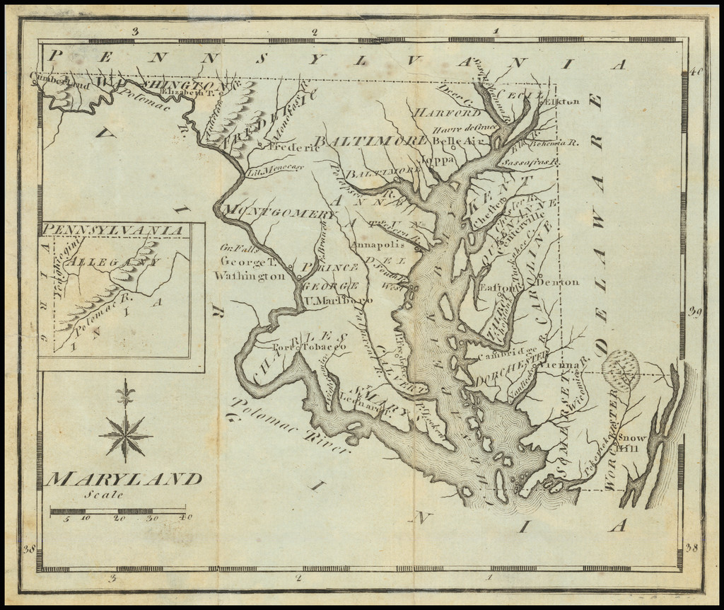 Maryland - Barry Lawrence Ruderman Antique Maps Inc.
