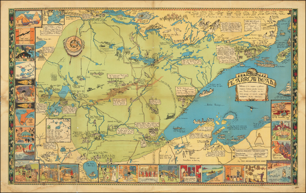 (Northern Minnesota) The Arrowhead - Barry Lawrence Ruderman Antique ...