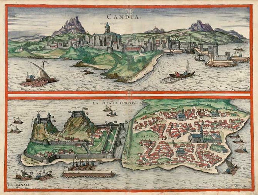 Candia [and] La Cita De Corph - Barry Lawrence Ruderman Antique Maps Inc.