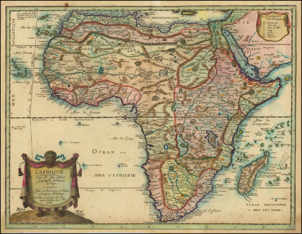 L'Afrique . . . 1684 - Barry Lawrence Ruderman Antique Maps Inc.