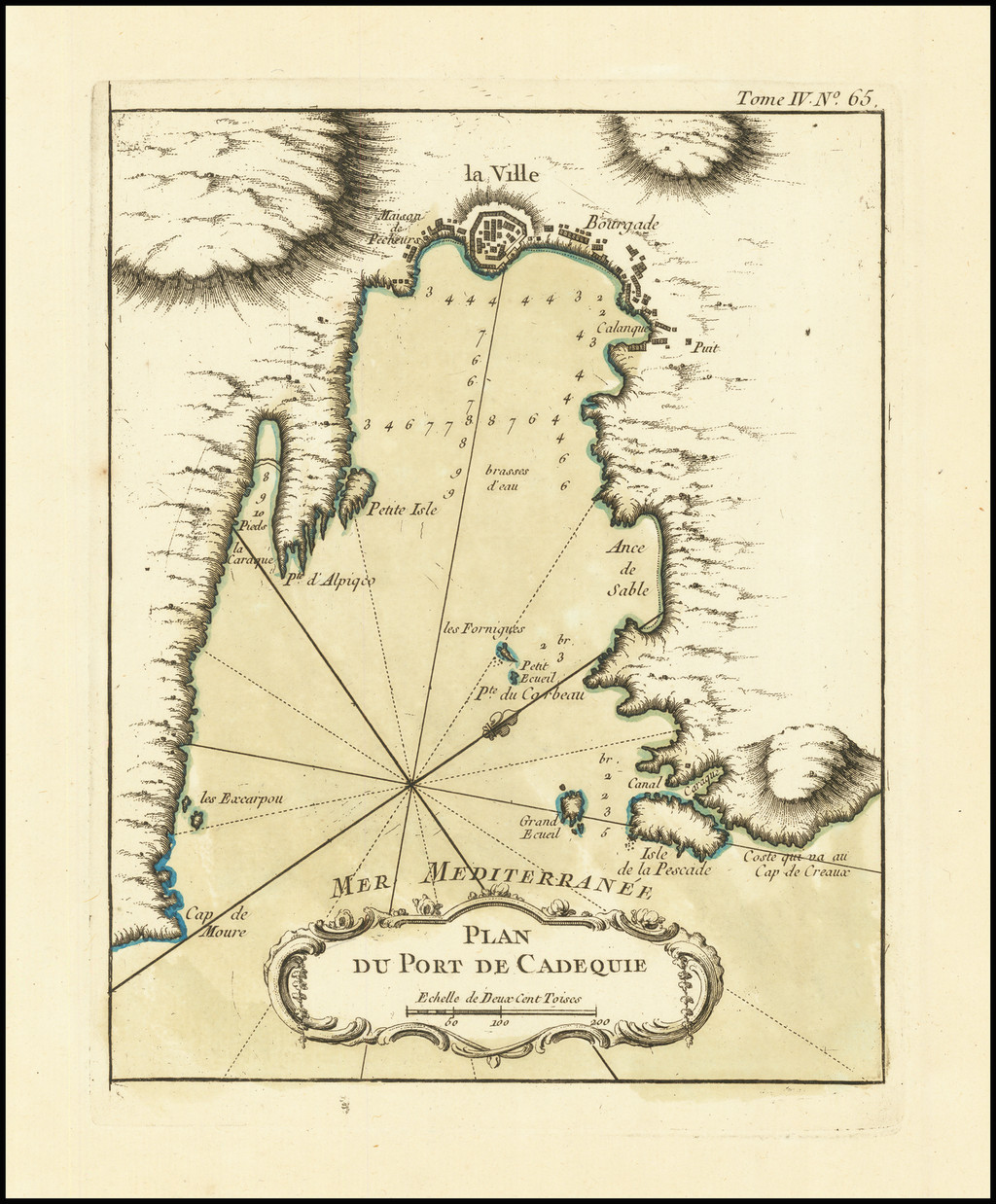 (Cadaques) Plan du Port de Cadequie - Barry Lawrence Ruderman Antique ...