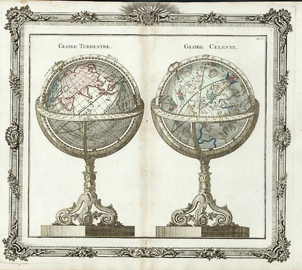 Globe Terrestre [and] Globe Celeste - Barry Lawrence Ruderman Antique ...