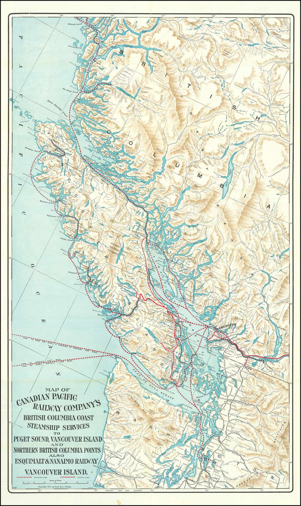 Vancouver British Columbia Rail Map