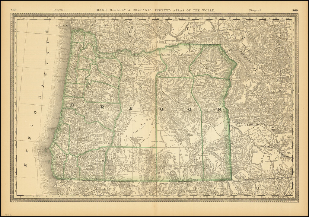 Oregon - Barry Lawrence Ruderman Antique Maps Inc.