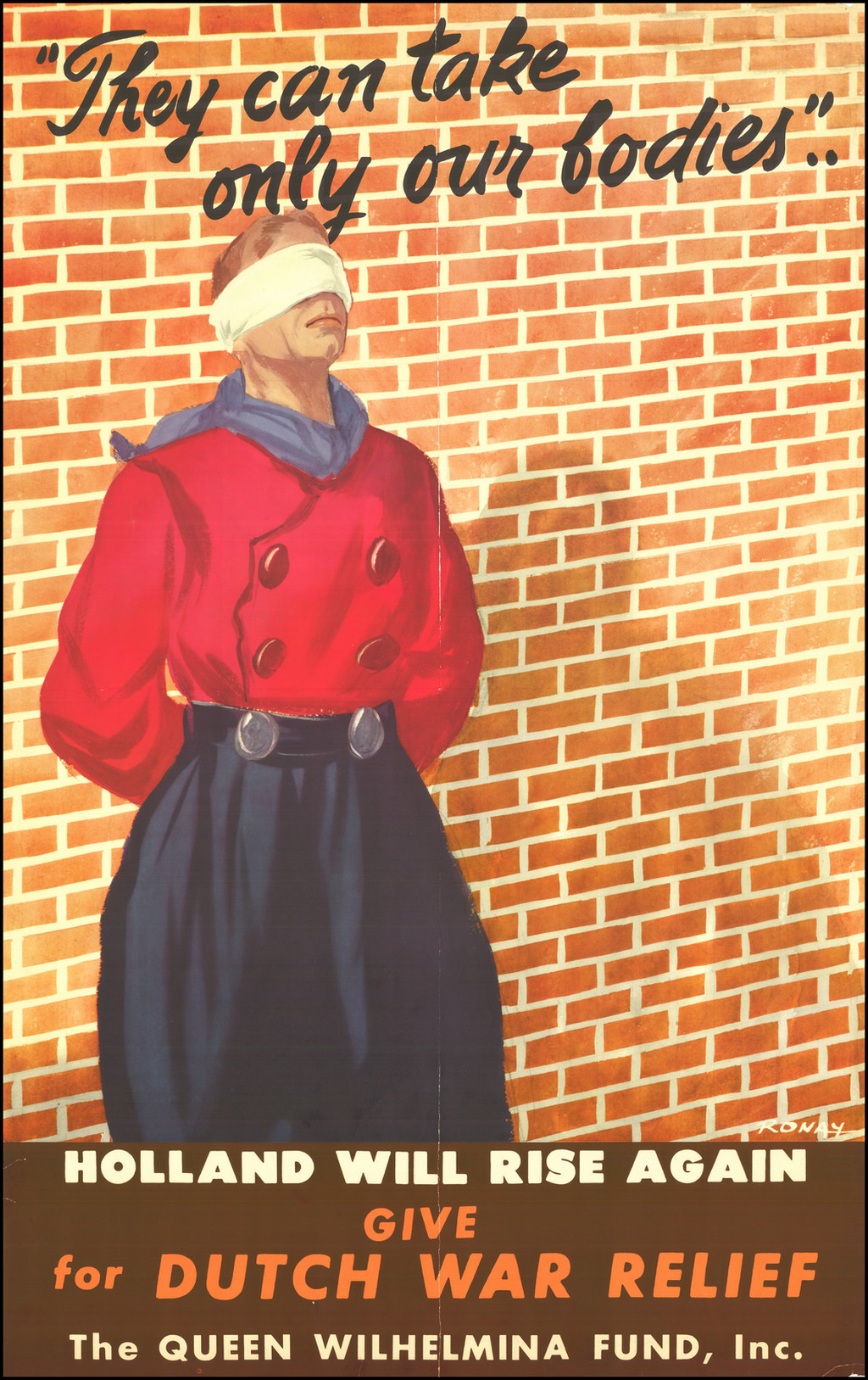 Ww Ii 1942 German Propaganda Poster In Dutch Against The Greater East