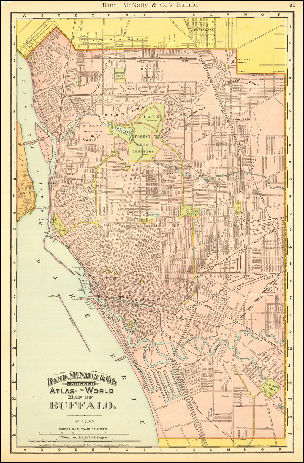 Map of Buffalo. - Barry Lawrence Ruderman Antique Maps Inc.