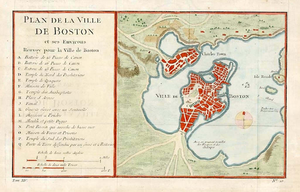 Plan De La Ville De Boston et ses Environs - Barry Lawrence Ruderman ...