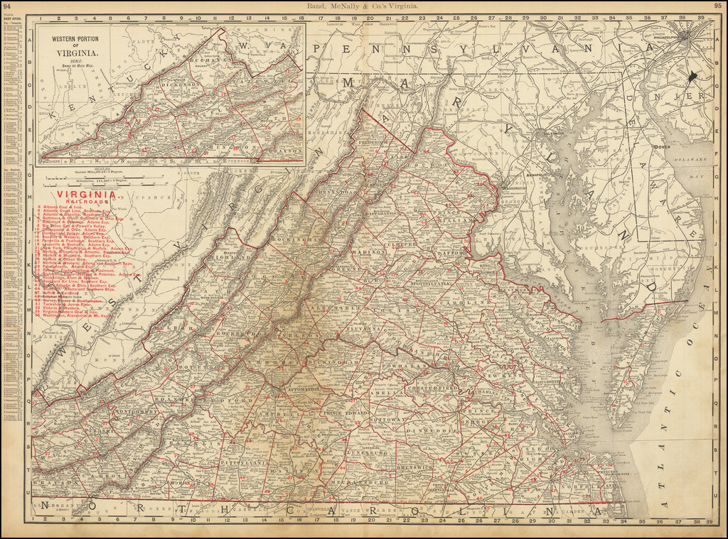Virginia [with] Western Portion of Virginia - Barry Lawrence Ruderman ...