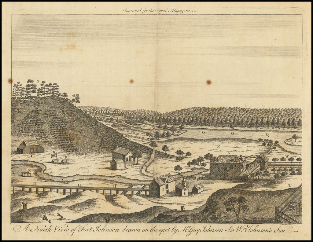 A North View of Fort Johnson drawn on the spot by Mr. Guy Johnson Sir ...