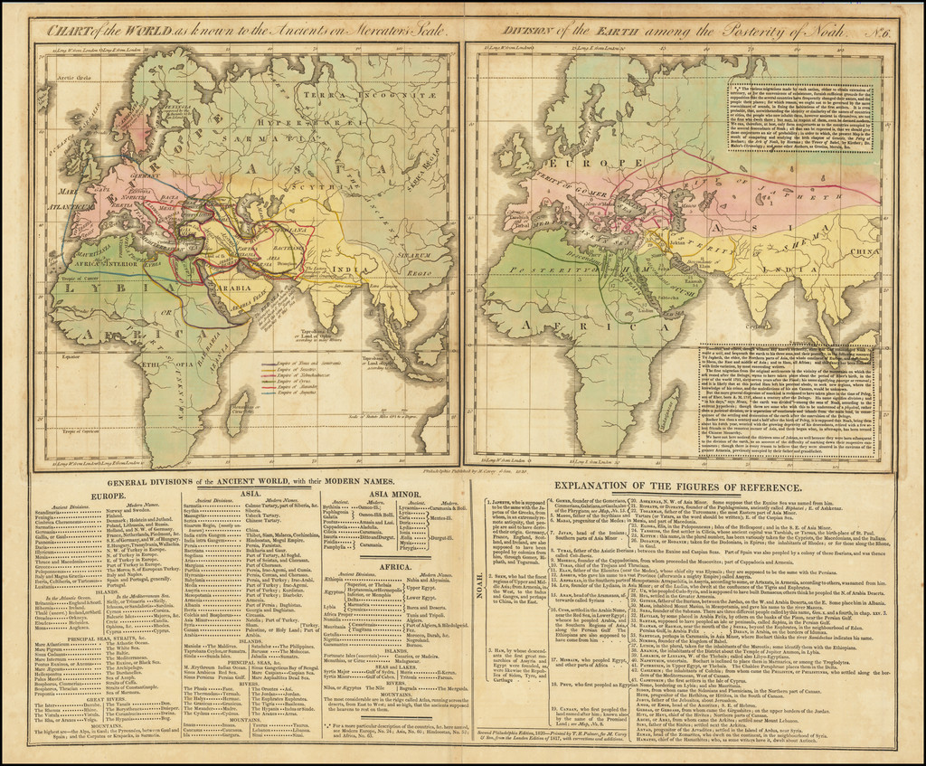Chart of the World as known to the Ancients on Mercator's Scale [with ...