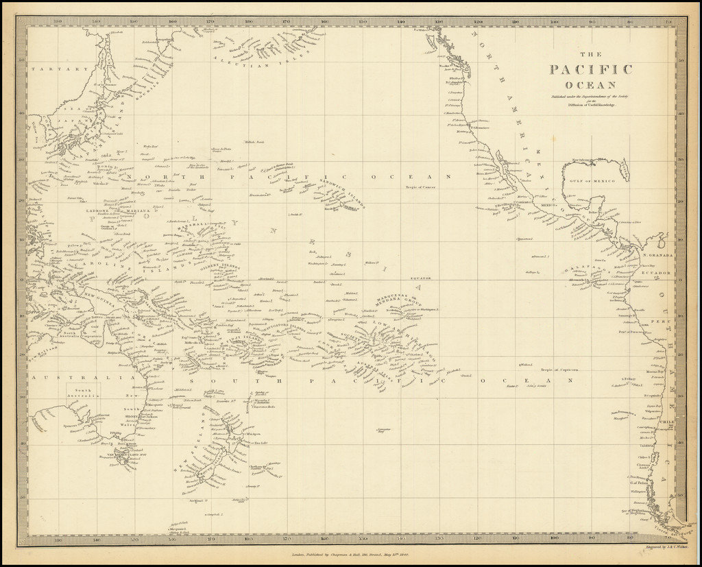 The Pacific Ocean - Barry Lawrence Ruderman Antique Maps Inc.