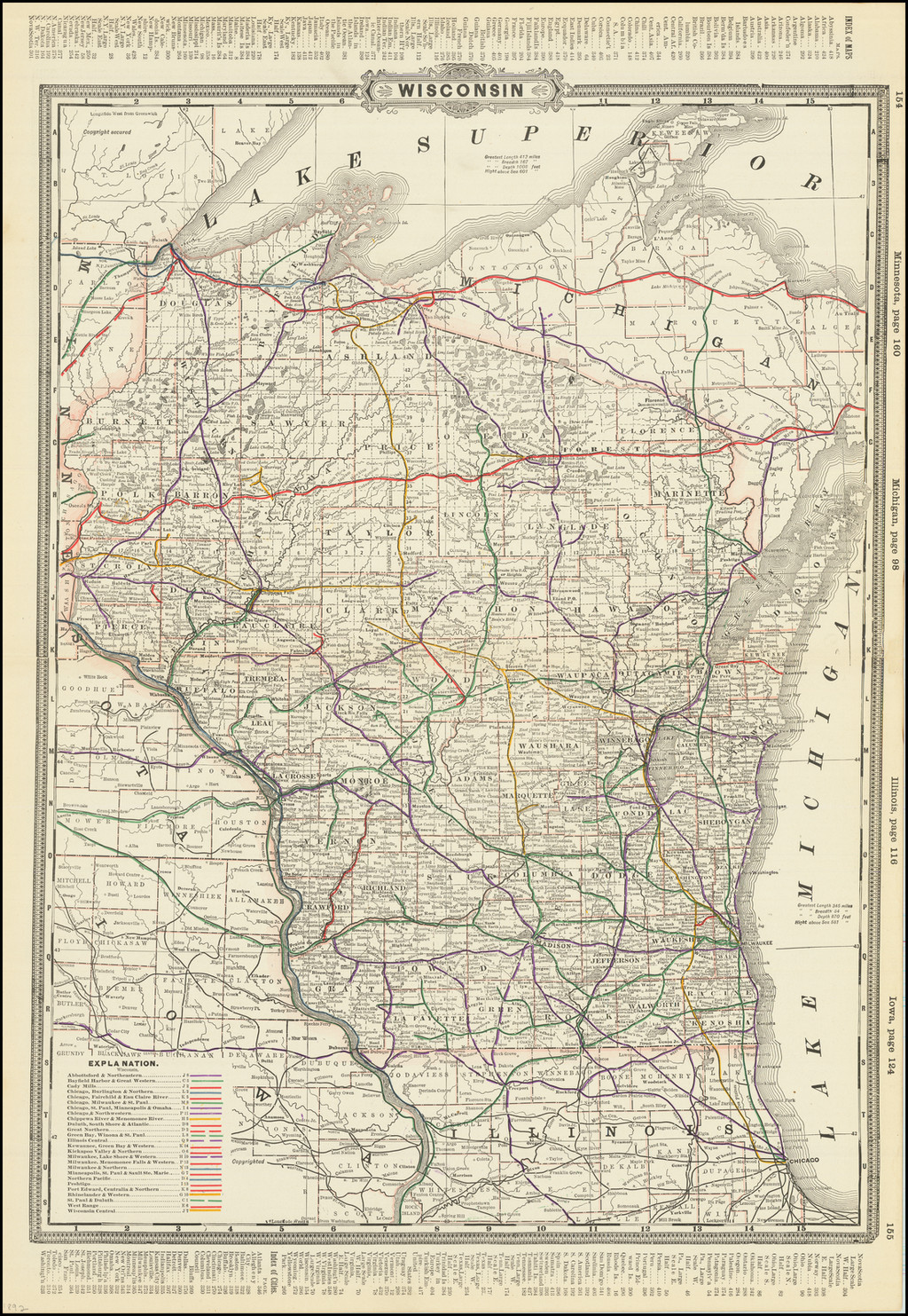 Wisconsin - Barry Lawrence Ruderman Antique Maps Inc.