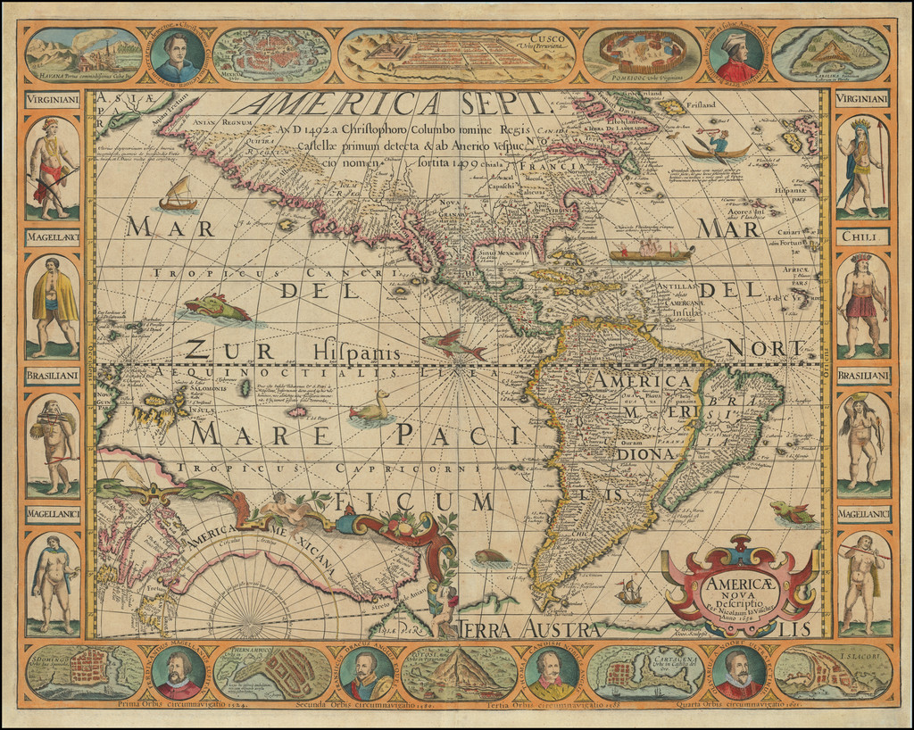 Americae Nova Descriptio . . . 1652 - Barry Lawrence Ruderman Antique ...