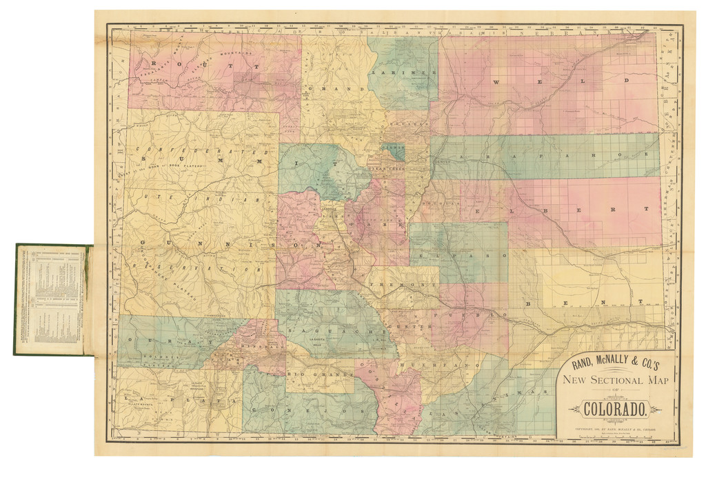 Rand McNally & Co.'s New Sectional Map of Colorado . . . 1880 - Barry ...