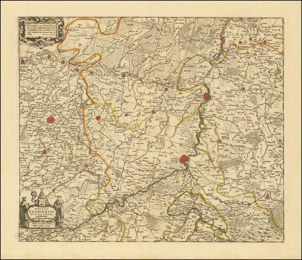 (Diocese of Liege) Dioecesis Leodiensis Accurata Tabula - Barry ...