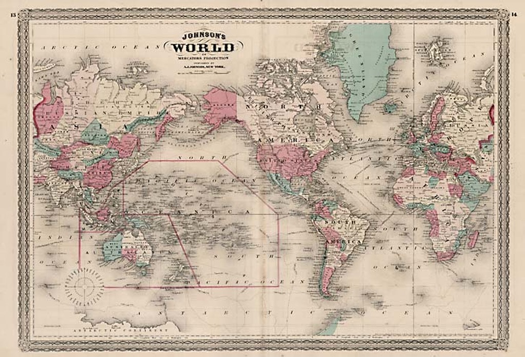 Johnson's World on Mercator Projection - Barry Lawrence Ruderman ...