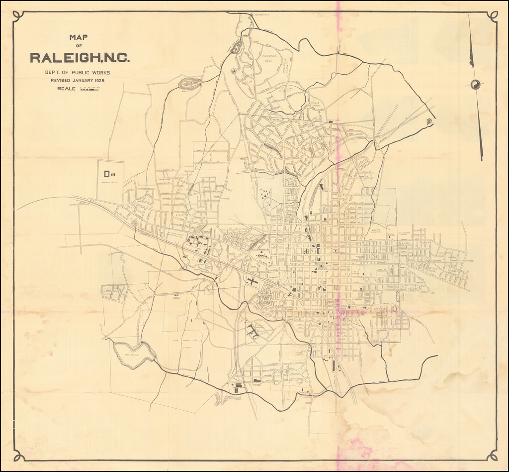 Map Of Raleigh Nc Raleigh Chapel Hill Durham North Carolina Printable