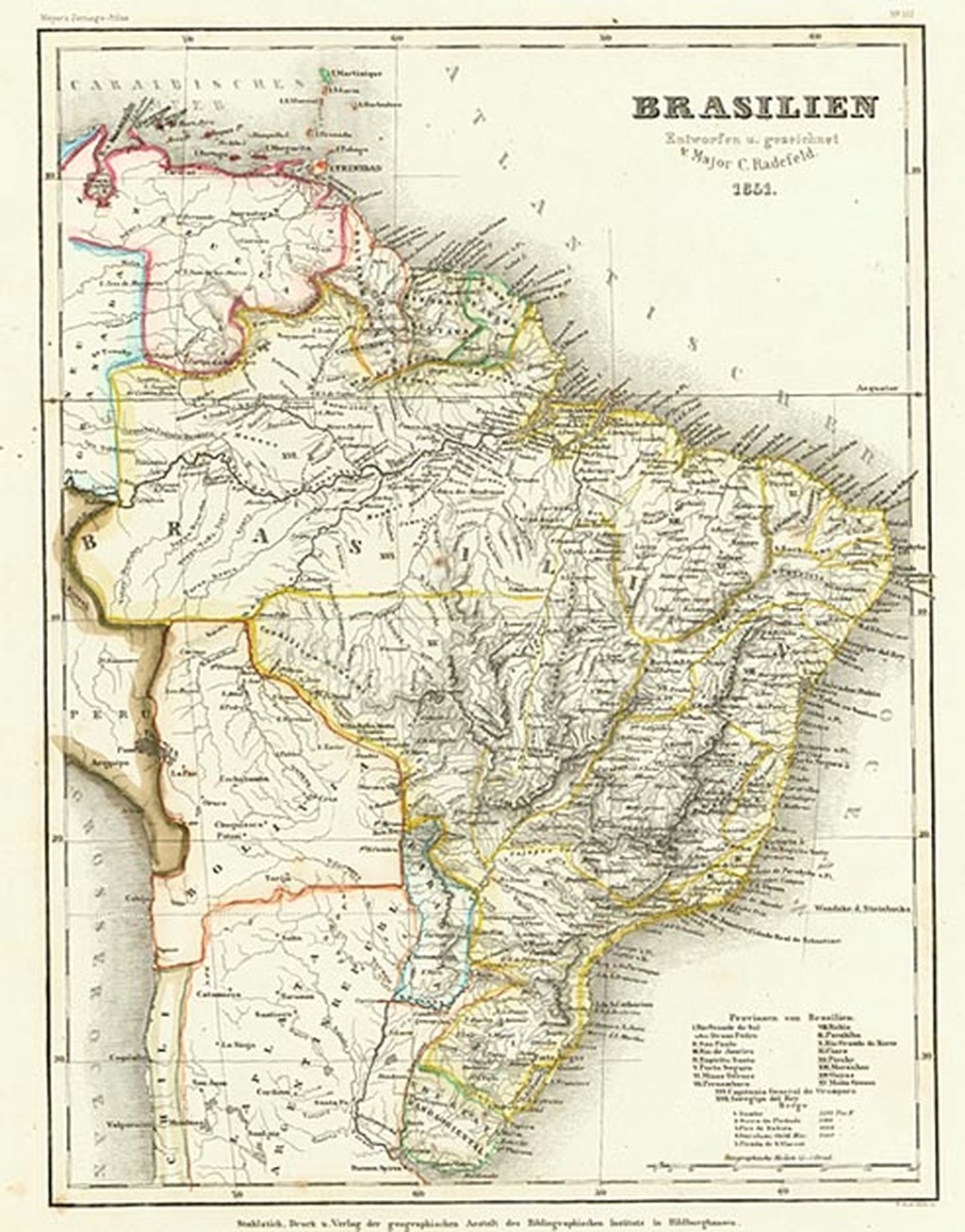 Brasilien…1851 - Barry Lawrence Ruderman Antique Maps Inc.