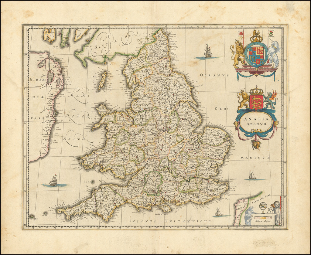 Anglia Regnum - Barry Lawrence Ruderman Antique Maps Inc.